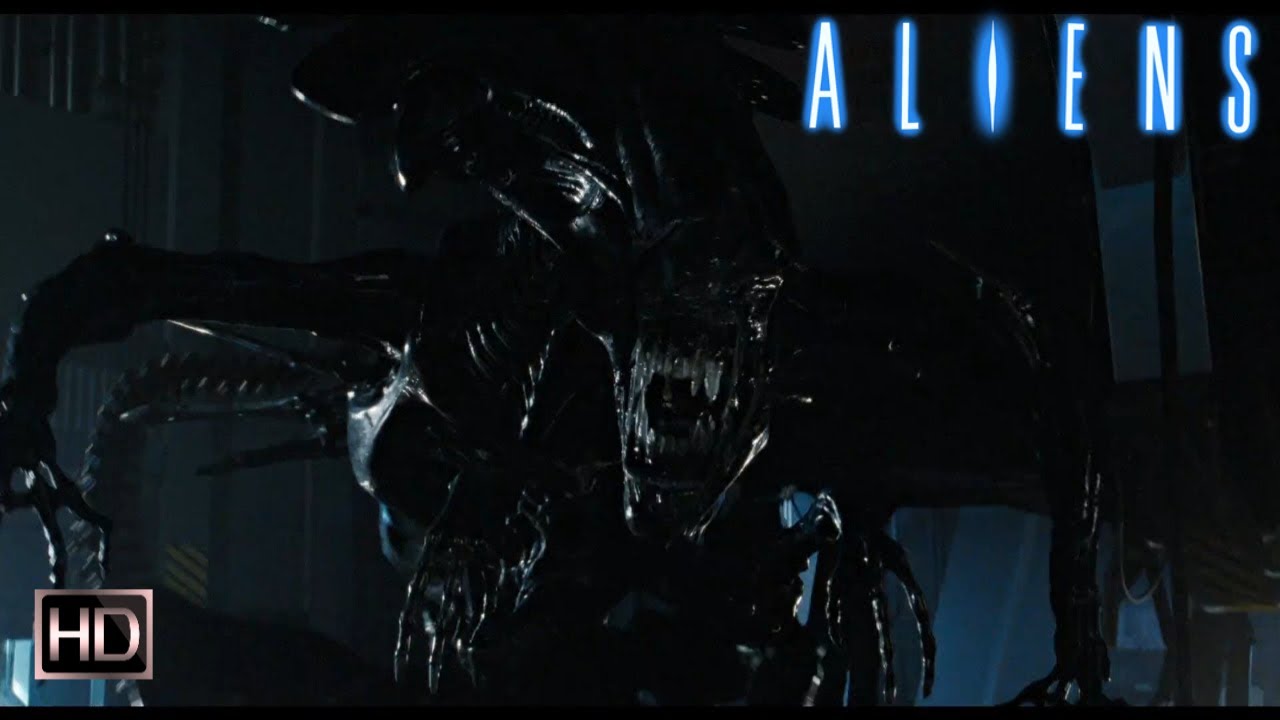 Чужие - Рипли сражается с королевой Чужих--[Aliens-Ripley fights the ...