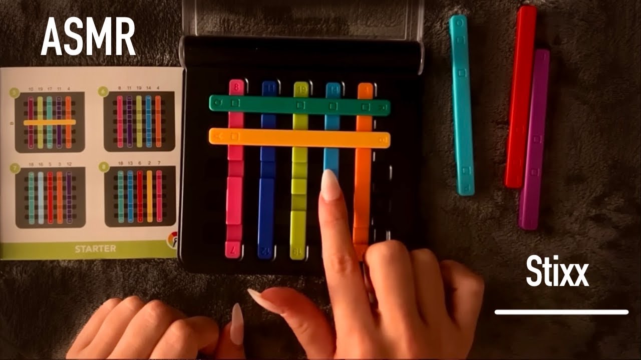 😴 ASMR - Playing IQ Stixx Puzzle (1) - Clicky Whispering - YouTube