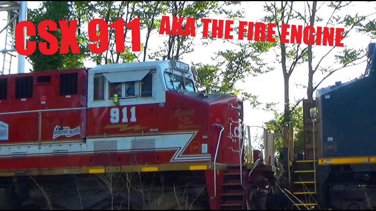 (CSX 911) Trailing On (CSX L125) In (Lansdowne MD) - YouTube