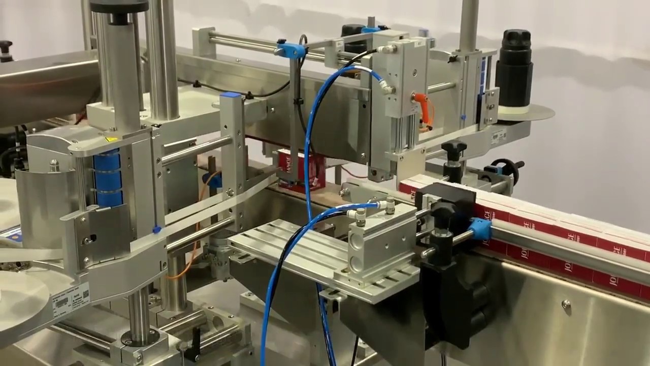 Aesus Eco Panel Pressure Sensitive Labeler - YouTube