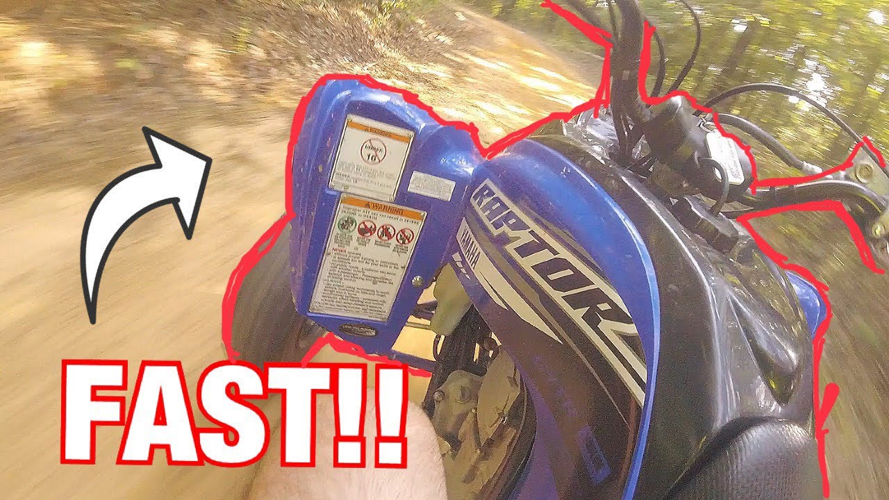 FAST trail riding on my 2019 Yamaha Raptor 700r - YouTube