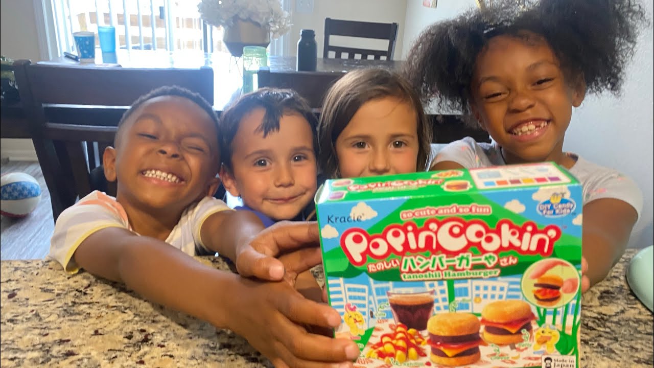 Popin Cookin burger and fries with our neighbors 🍔 🍟🥤 - YouTube
