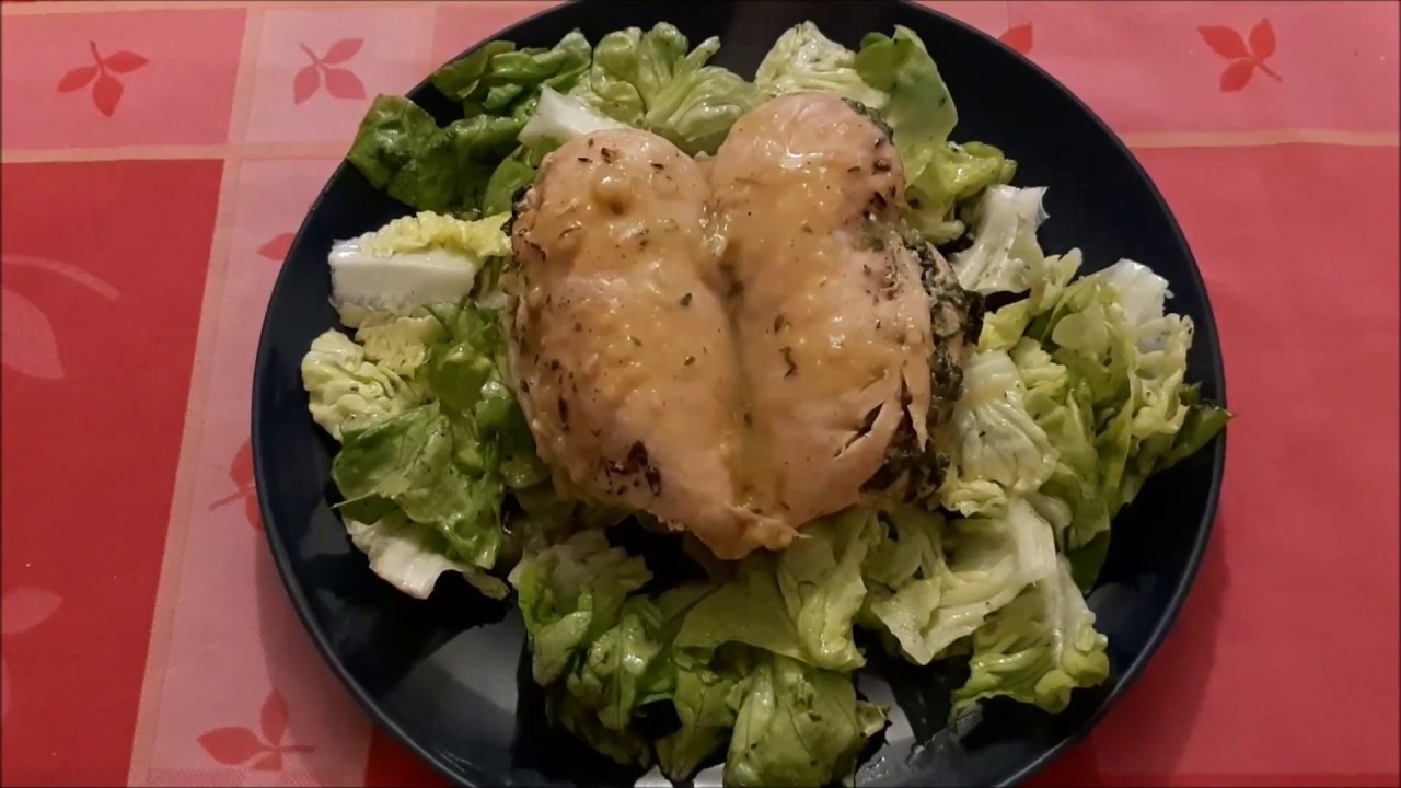 PETTO DI POLLO RIPIENO DI SPINACI E FETA (Chicken Breasts Filled with ...