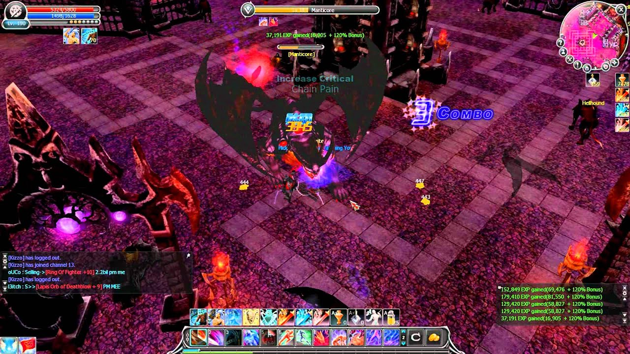 Cabal Online: Force Blader Manticore Solo (4 Bar) - YouTube