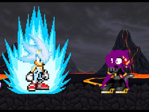 SSF2 Mod Battle: Hyper Sonic V3 Vs Amethia - YouTube