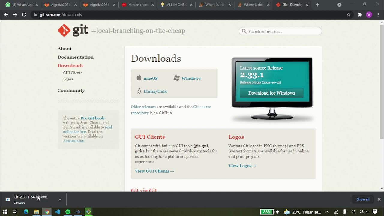 Git & Gitlab Tutorial - [2] Instalasi dan Cloning Repository Gitlab ...