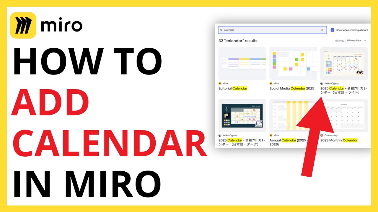 How to Add Calendar in Miro [QUICK GUIDE] - YouTube