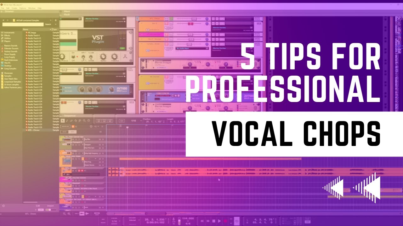 My Top 5 Vocal Chop Tips For POP Music! - YouTube