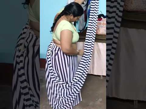 How To drape Different Styles Saree for beginners | Saree draping for Fat Aunty 