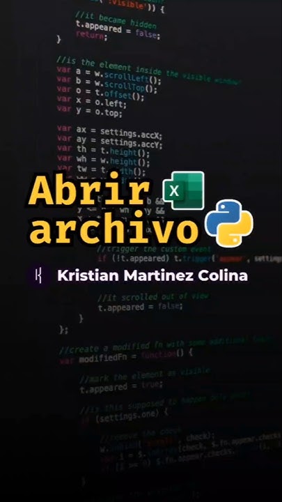 Como abrir un archivo excel con pandas en python - YouTube
