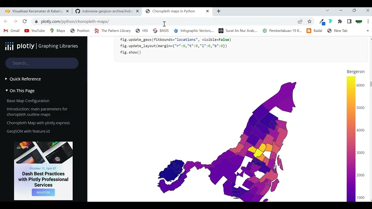 Visualisasi Kecamatan Pada Provinsi Kalimantan Selatan dengan Plotly - YouTube