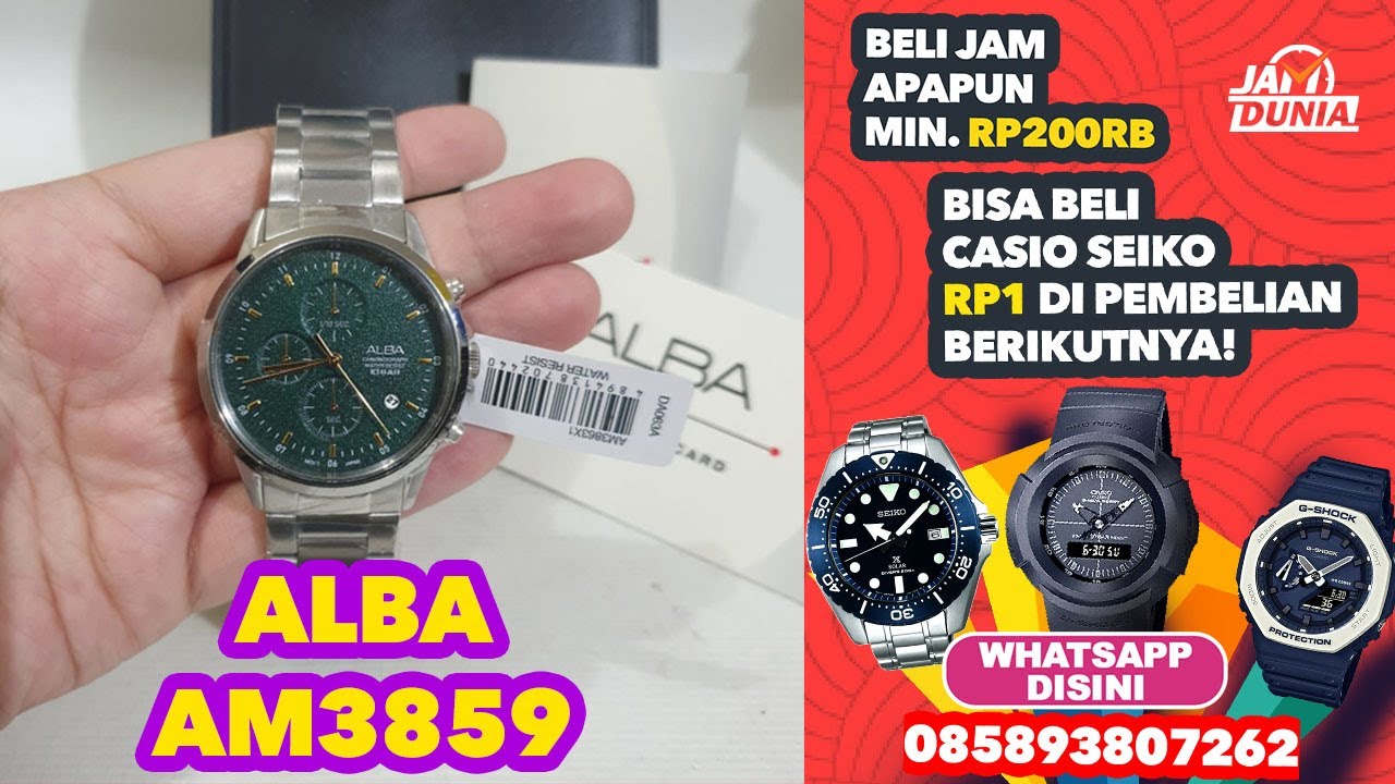 ALBA ORIGINAL AM3859 AM3859X1 AM38 59 AM 38 59 X1 AM3 JAM TANGAN PRIA ...