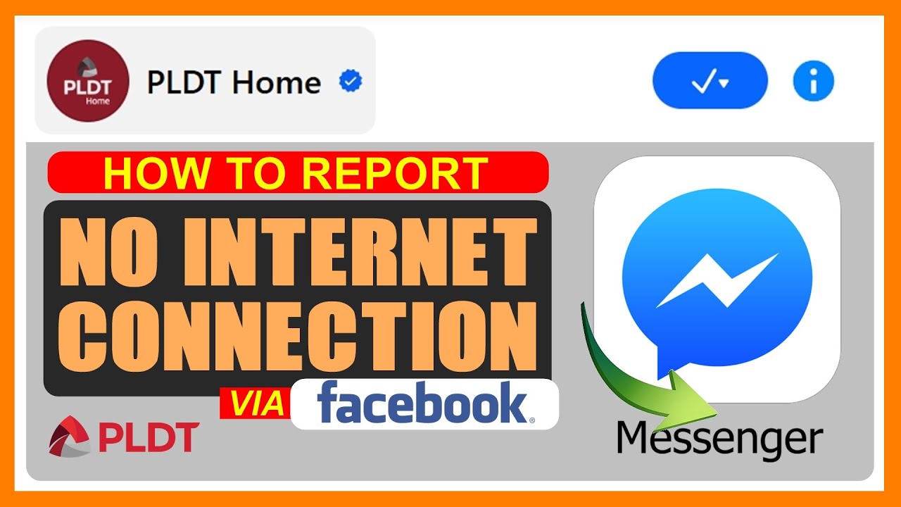 HOW TO REPORT PLDT NO INTERNET CONNECTION VIA MESSENGER - YouTube