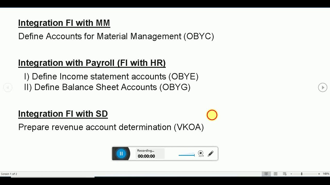 SAP FI Integration with MM, HR and SD - YouTube