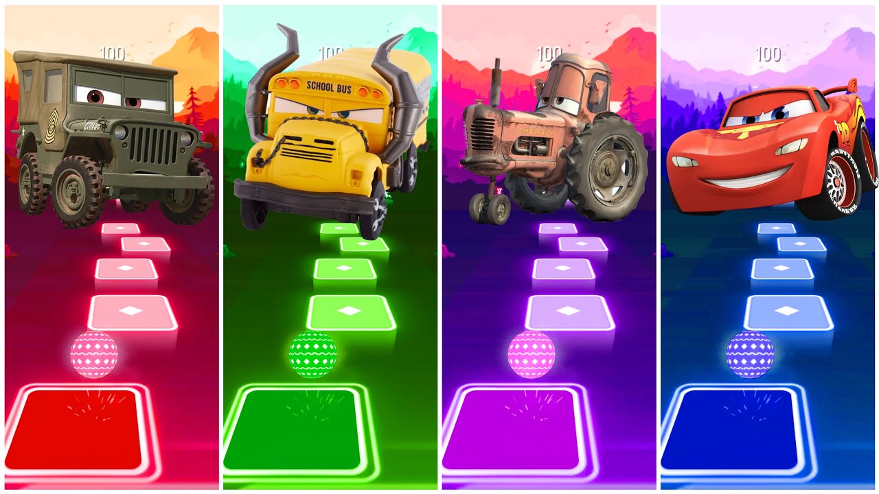 Disney Pixar Cars : Lightning Mcqueen, Cruz, Axlerod, Chick Hicks ...