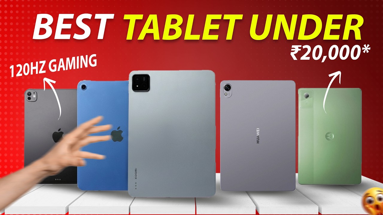 Top 5 BEST Tablets Under ₹20000 - 2026🔥5G Tab🔥Best Tab for Gaming Under ...