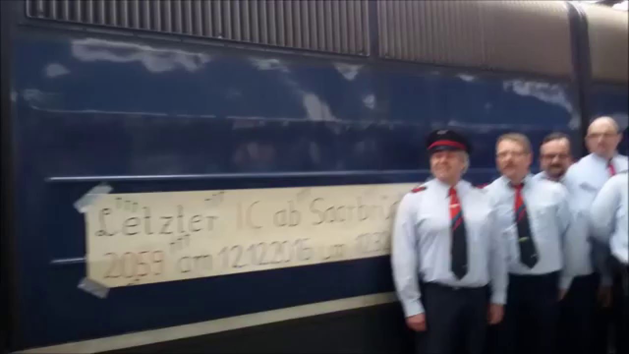 Der letzte IC von Saarbrücken - IC 2059 mit 181 201-5 [12.12.2015 ...