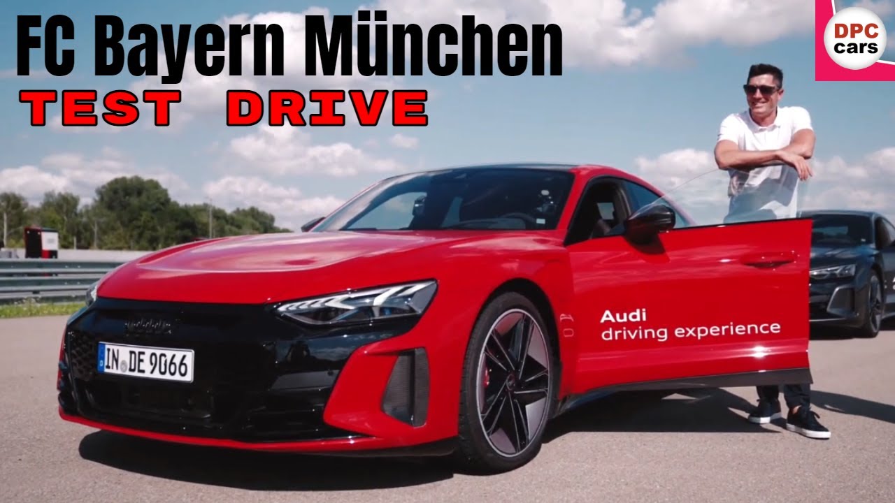 FC Bayern München Audi e-tron GT Test Drive - YouTube
