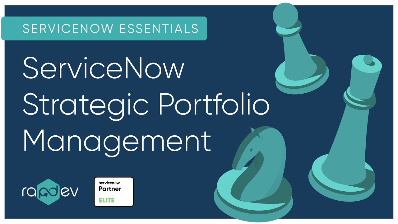 ServiceNow Strategic Portfolio Management I RapDev Overview - YouTube