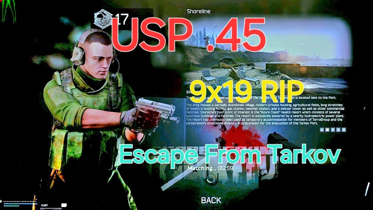 ปืนพกUSP .45 กระสุน 9x19 RIP ในเกม Escape From Tarkov ยิงมันส์นิ่งๆเลย ...