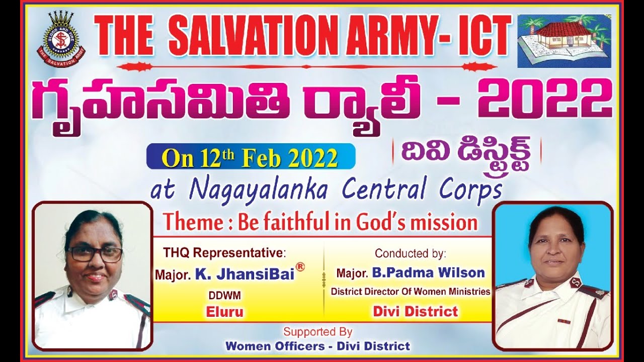 The Salvation Army - Divi District Senior Home League Rally - 2022 ...