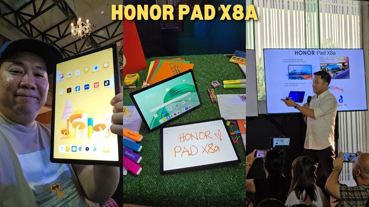 HONOR PAD X8A - LAUNCH EVENT AND HANDS ON TEST (SRP PHP 7,999) - YouTube