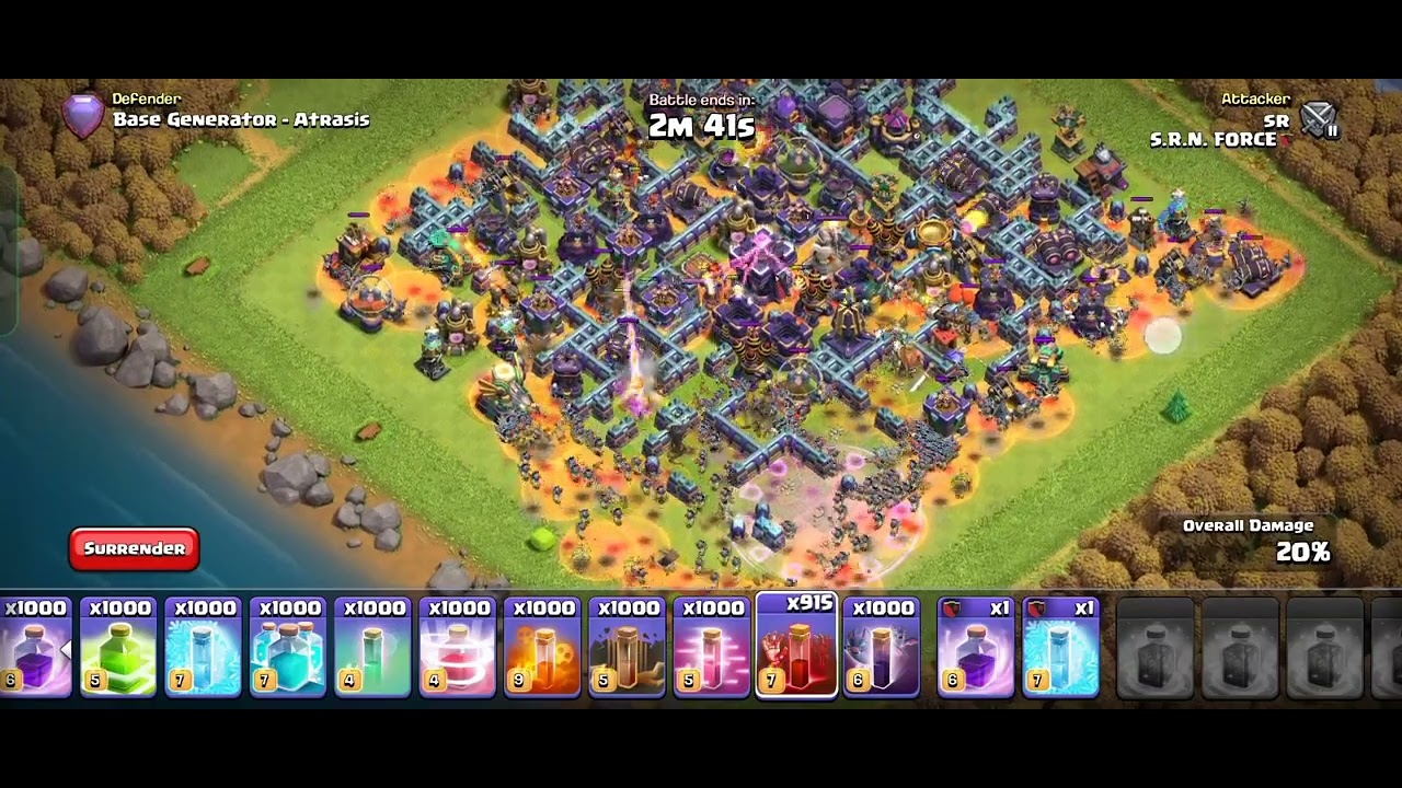 100 skeleton spell ... COC - YouTube