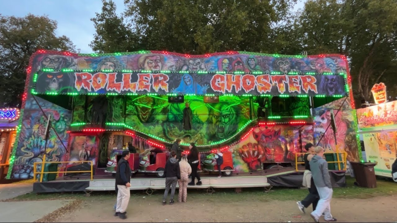 Roller Ghoster Ghost Train On Ride POV - Leonard Derry - Nottingham ...