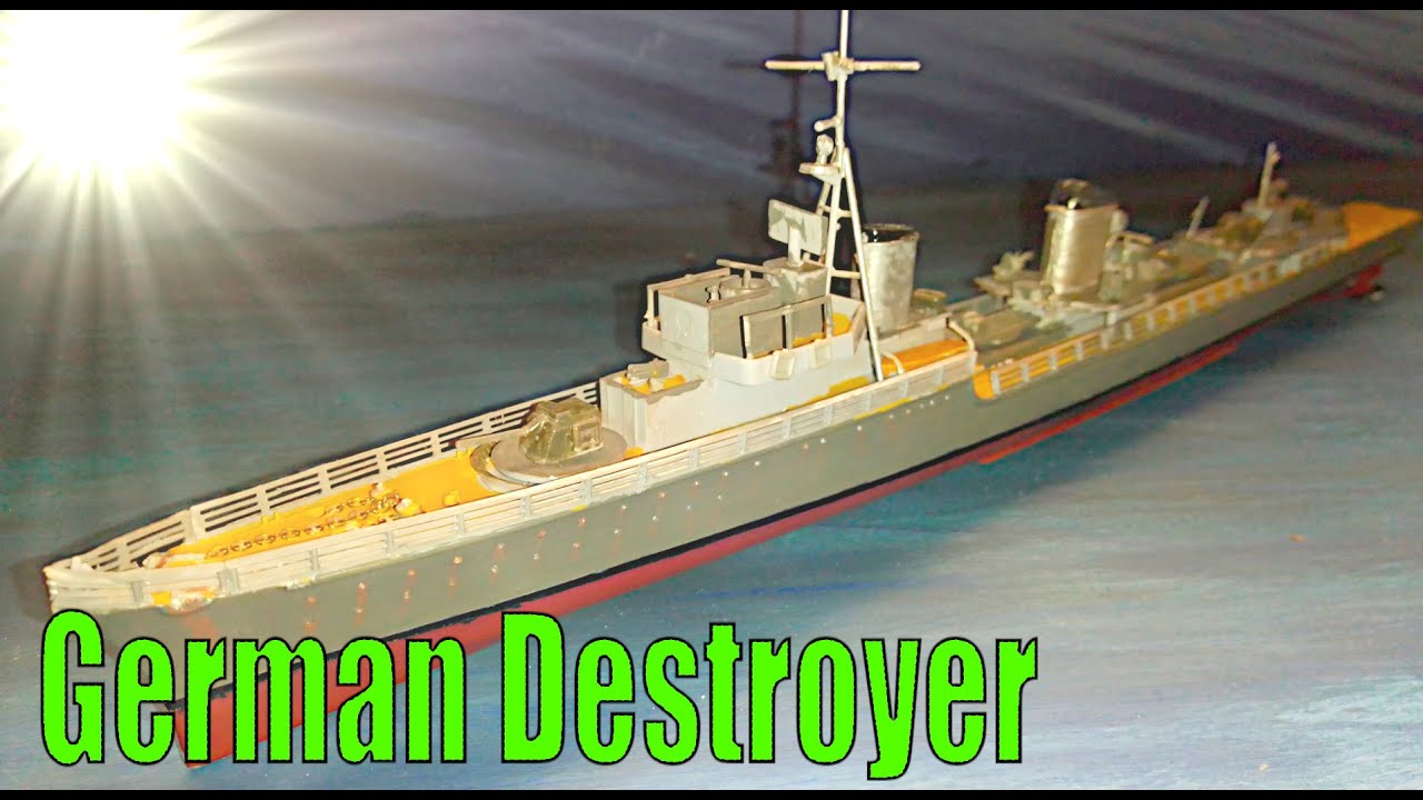 Z31 German Destroyer | Battleship Model | Destroyer Model 1/400 Scale ...
