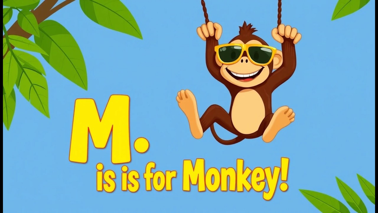 "🐒 M for Monkey | Learn the Letter M with Fun Phonics and Actions ...