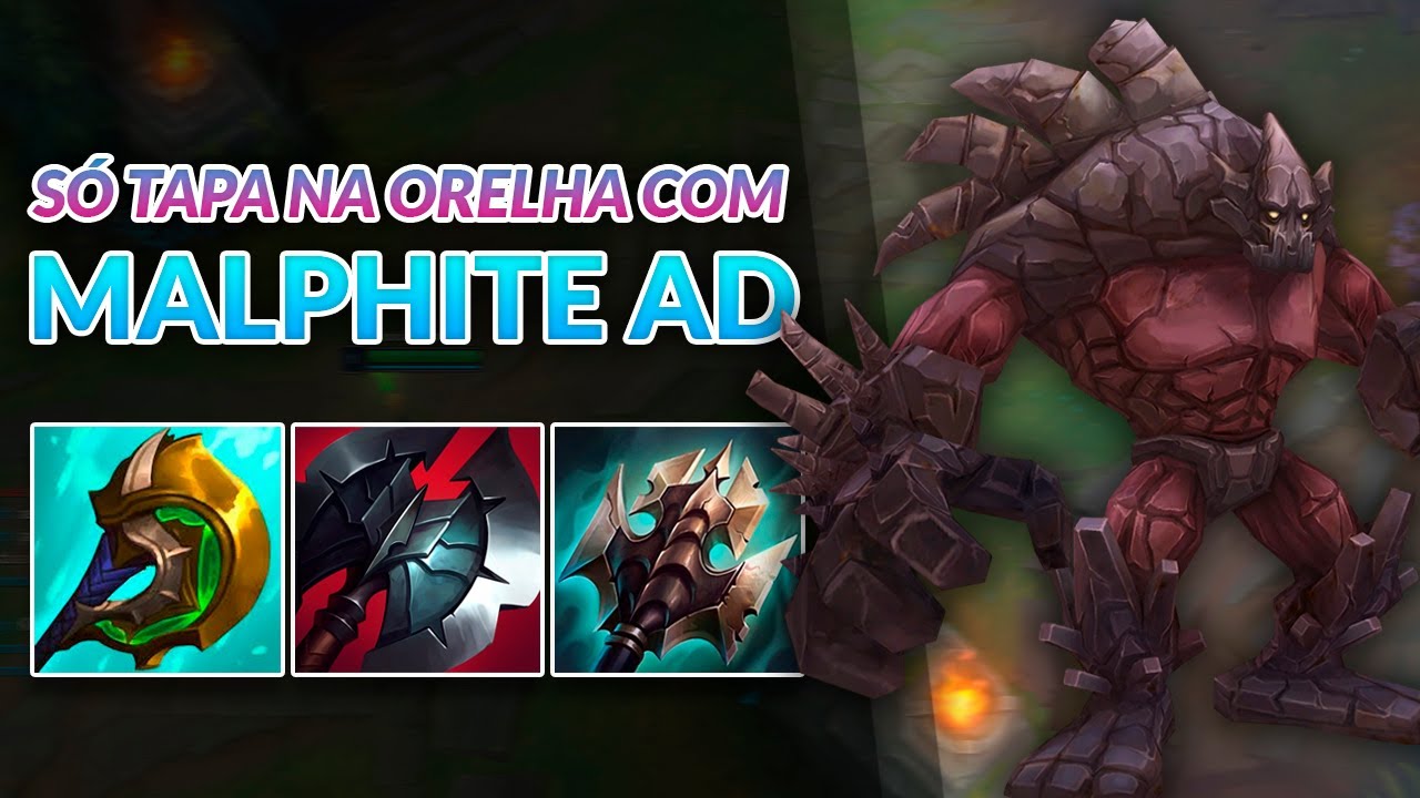 Fiz Malphite FULL AD LUTADOR e foi só tapa na orelha - YouTube