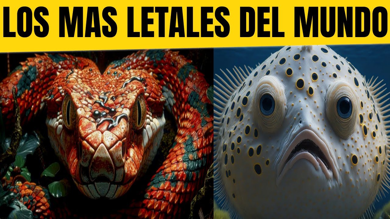 VENENO Extremo: Los 20 Animales Más LETALES Del MUNDO - YouTube