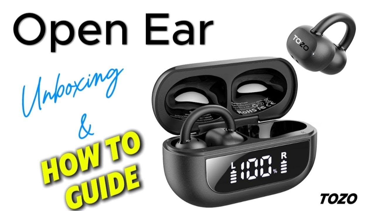 TOZO Open Earbuds Unboxing and How To Use Guide - Amazing Sound and ...