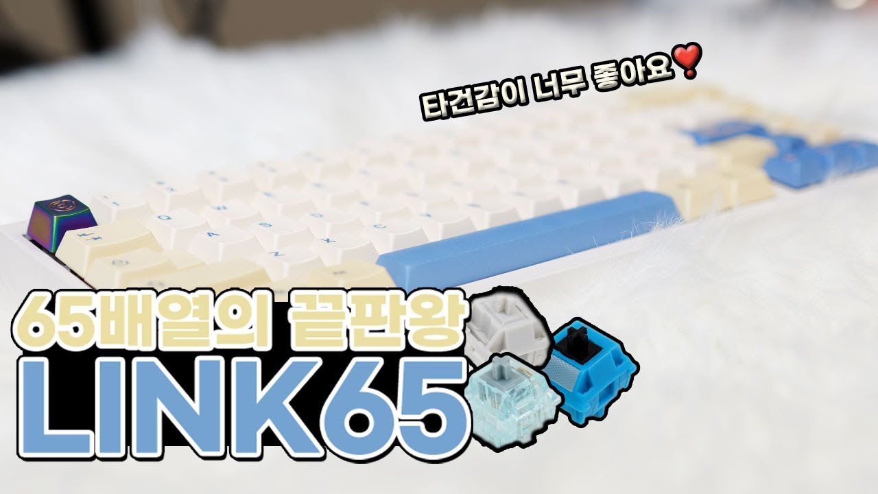 65배열의 끝판왕?! 링크65(Link65 build & Typing with zaku & Haimu Midnight & JWK ...