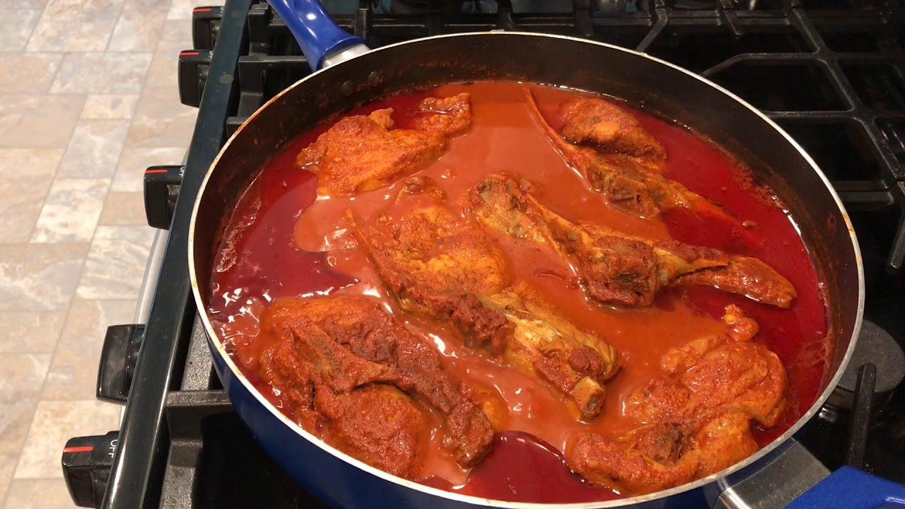 Pork ribs country style in achiote sauce - YouTube