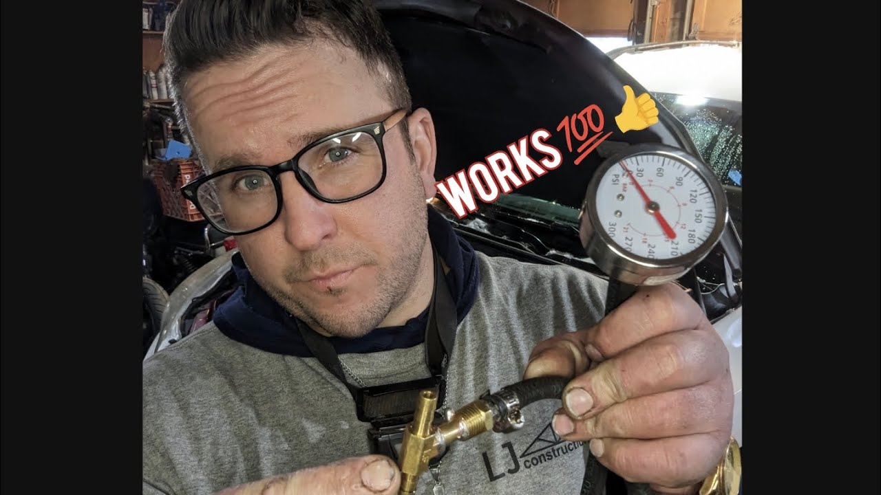 DIY Fuel PRESSURE test with HOMEMADE tester.👍 - YouTube