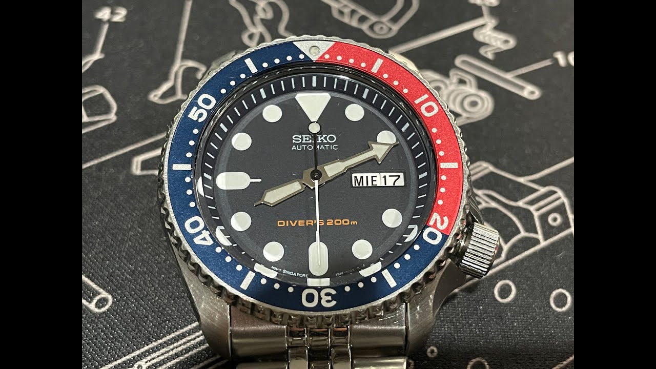 Seiko SKX175 "Pepsi" Singapore - YouTube