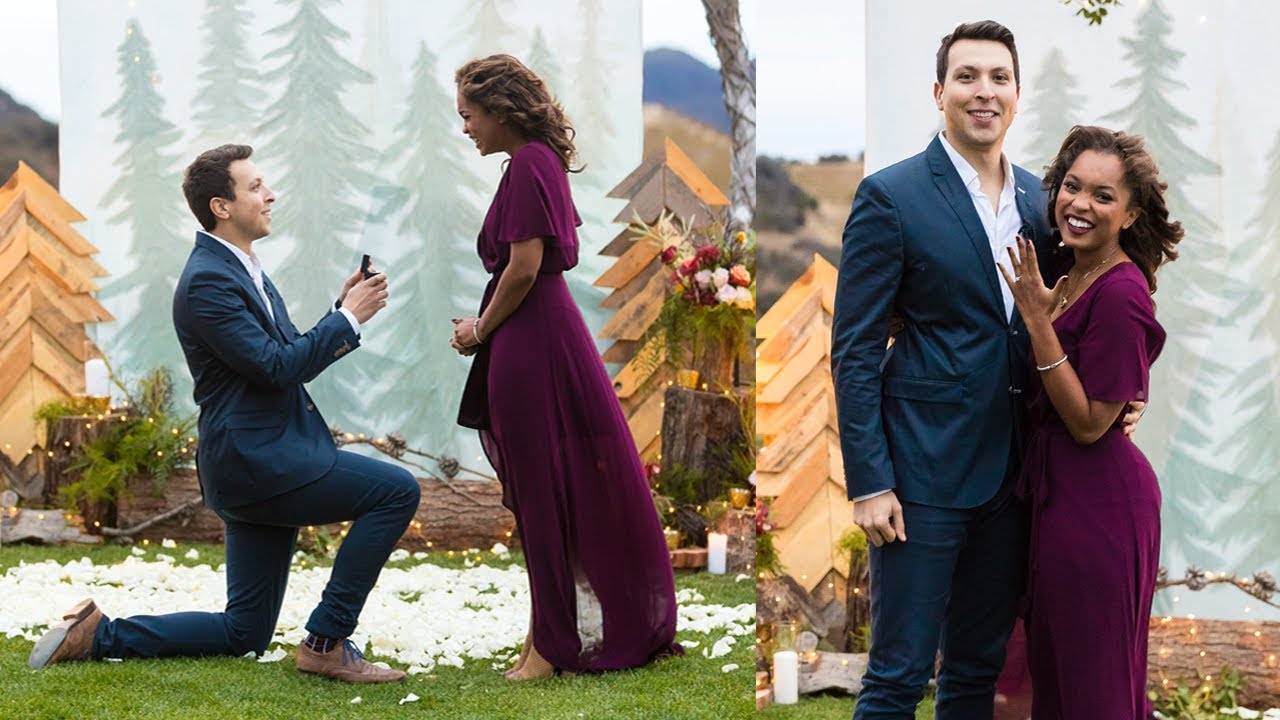 THE MOST ROMANTIC SURPRISE PROPOSAL EVER! || We're Engaged! - YouTube