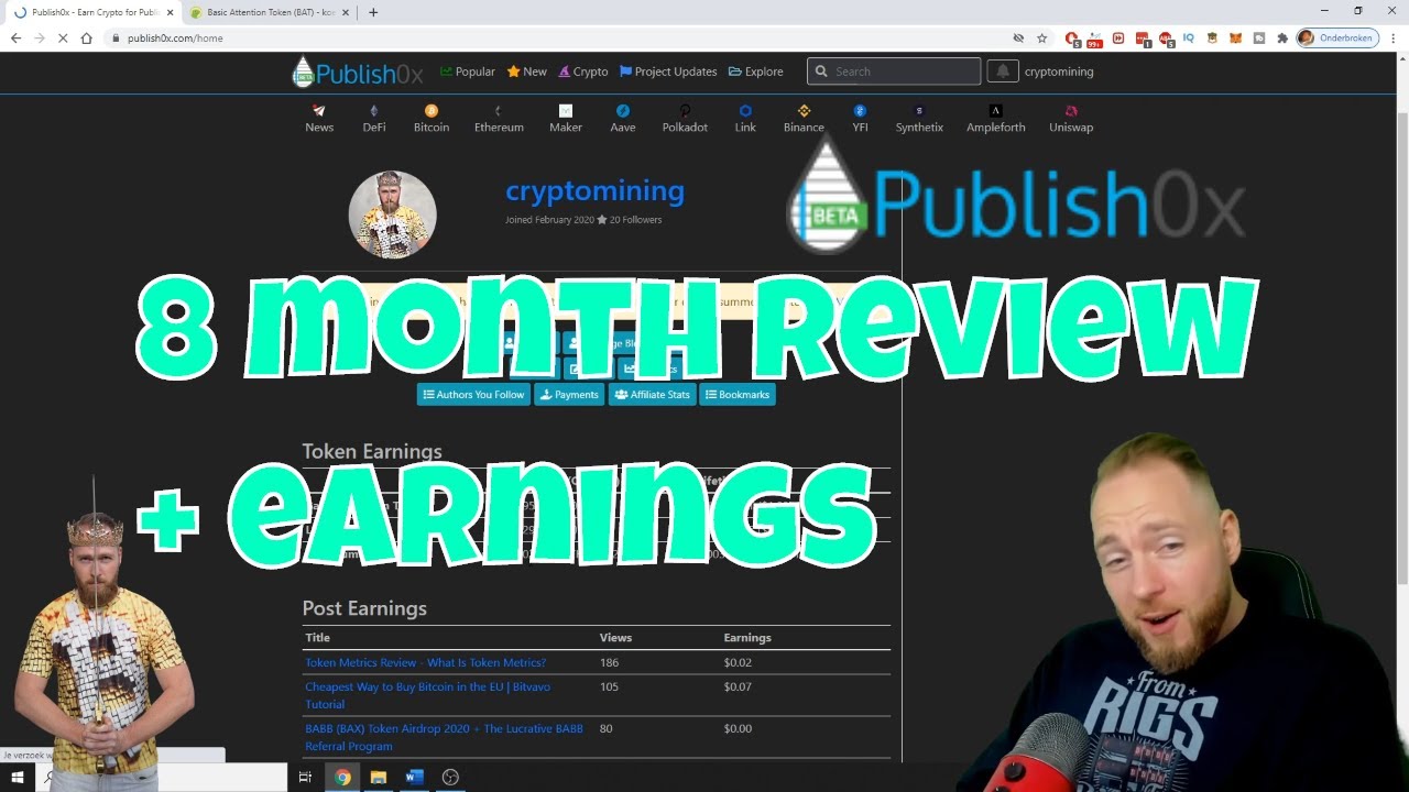 Publish0x Review + 8 Month Publish0x Earnings💲💲 - YouTube