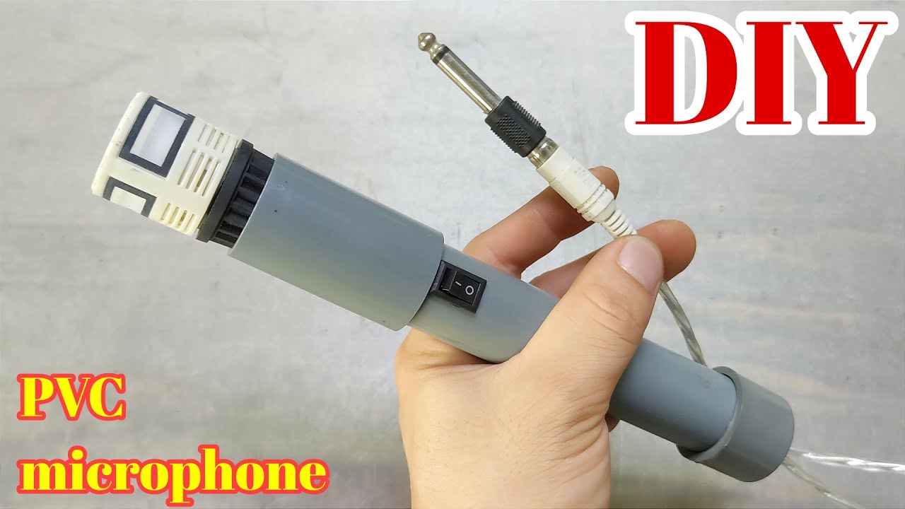 i make microphone with pvc pipe - YouTube