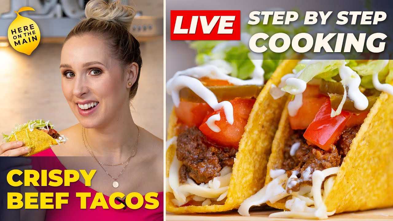 🔴 THE BEST EASY GROUND BEEF TACO RECIPE | Step By Step Cooking in REAL ...