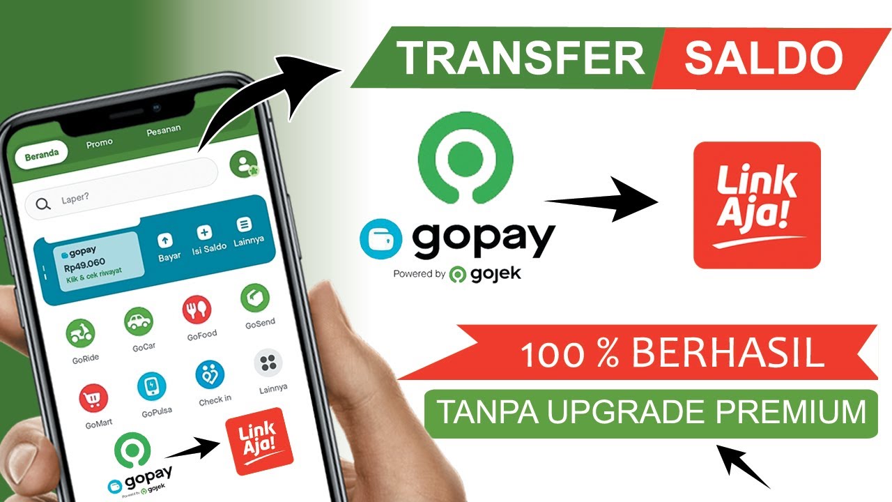 Berhasil ! Cara Transfer Saldo Gopay Ke LinkAja Terbaru - YouTube