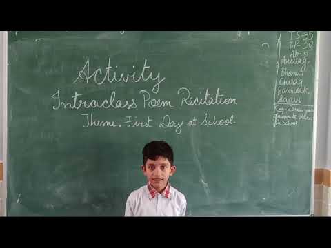 poem recitation activity of class 2 - YouTube