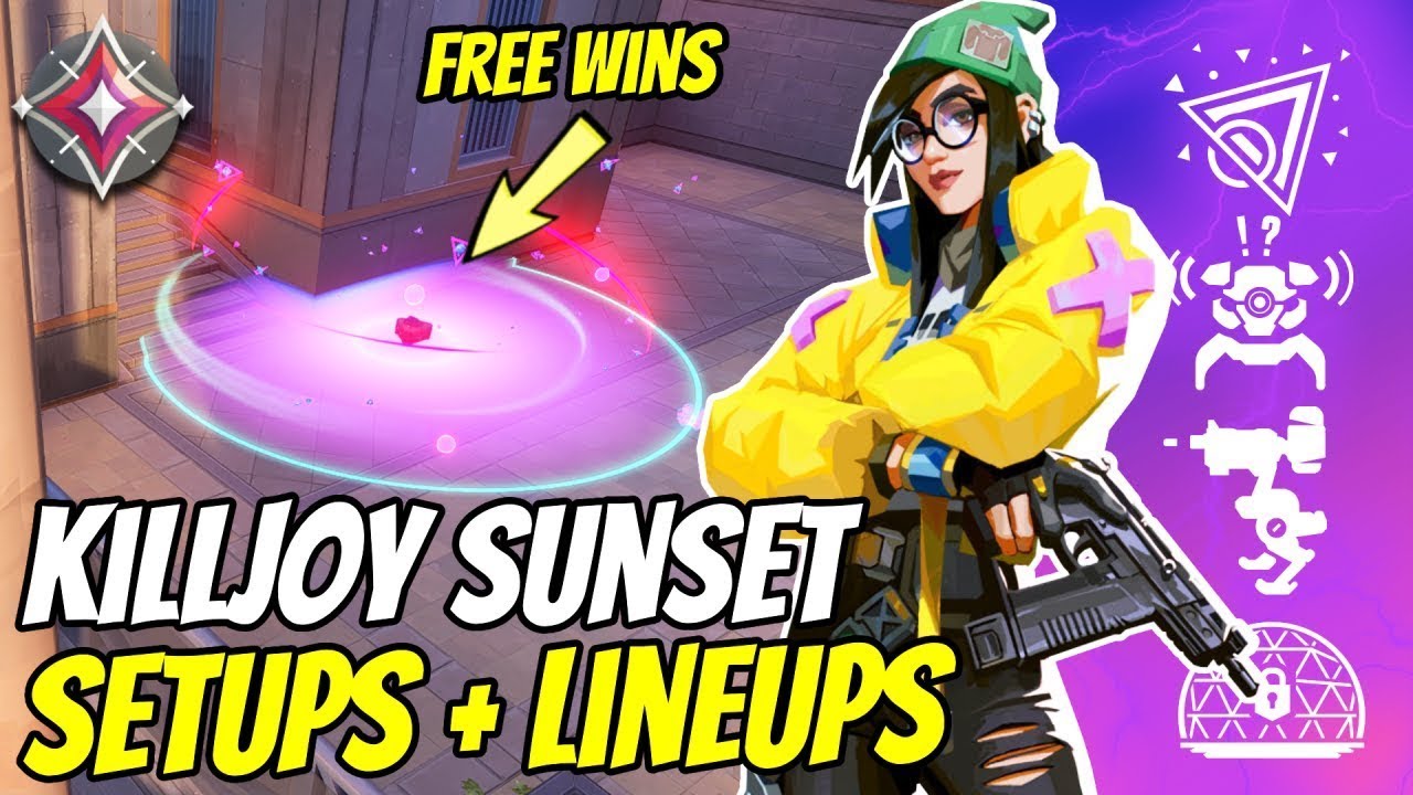 Best Killjoy Setup guide for Sunset map in valorant 2024 | # ...