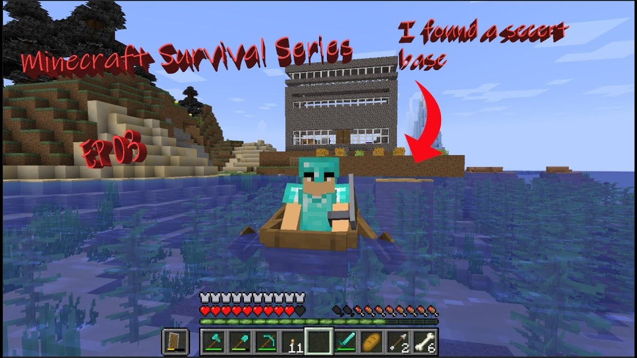 I found a secret base in Minecraft Survival Series EP 03 - YouTube