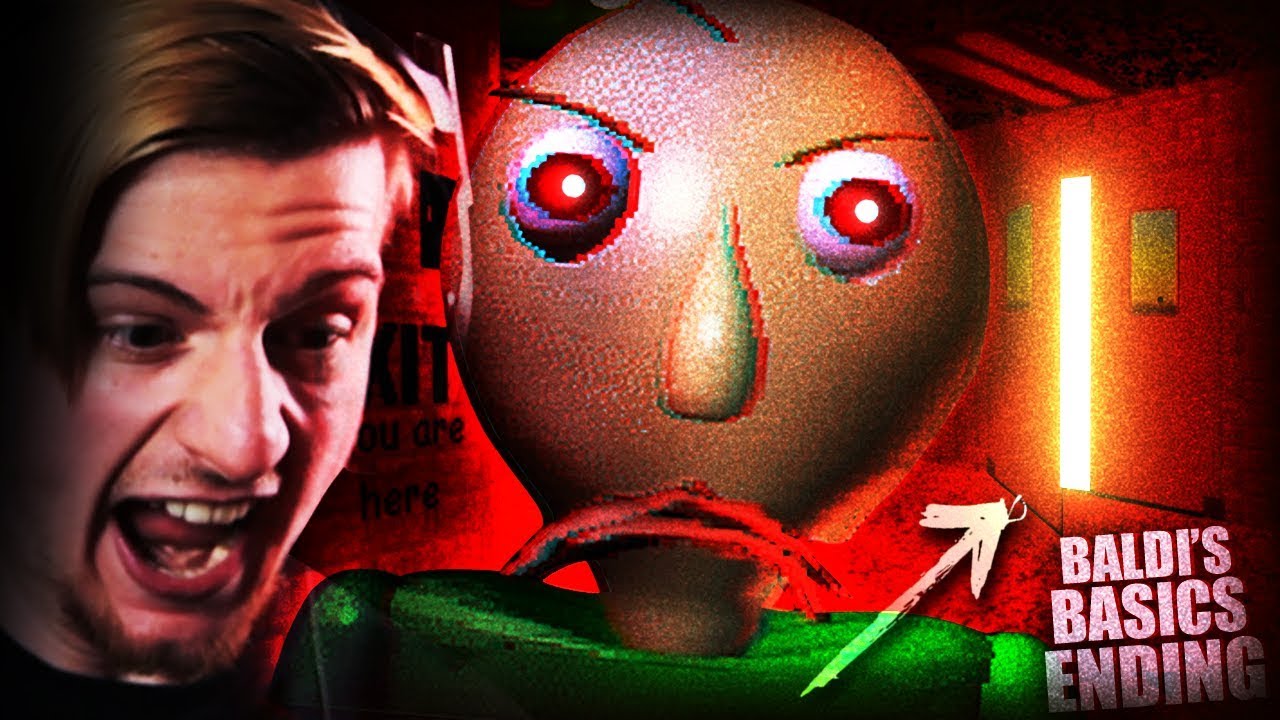 ESCAPING BALDI'S SCHOOL FOR GOOD. || Baldi's Basics (ENDING + SECRET ...