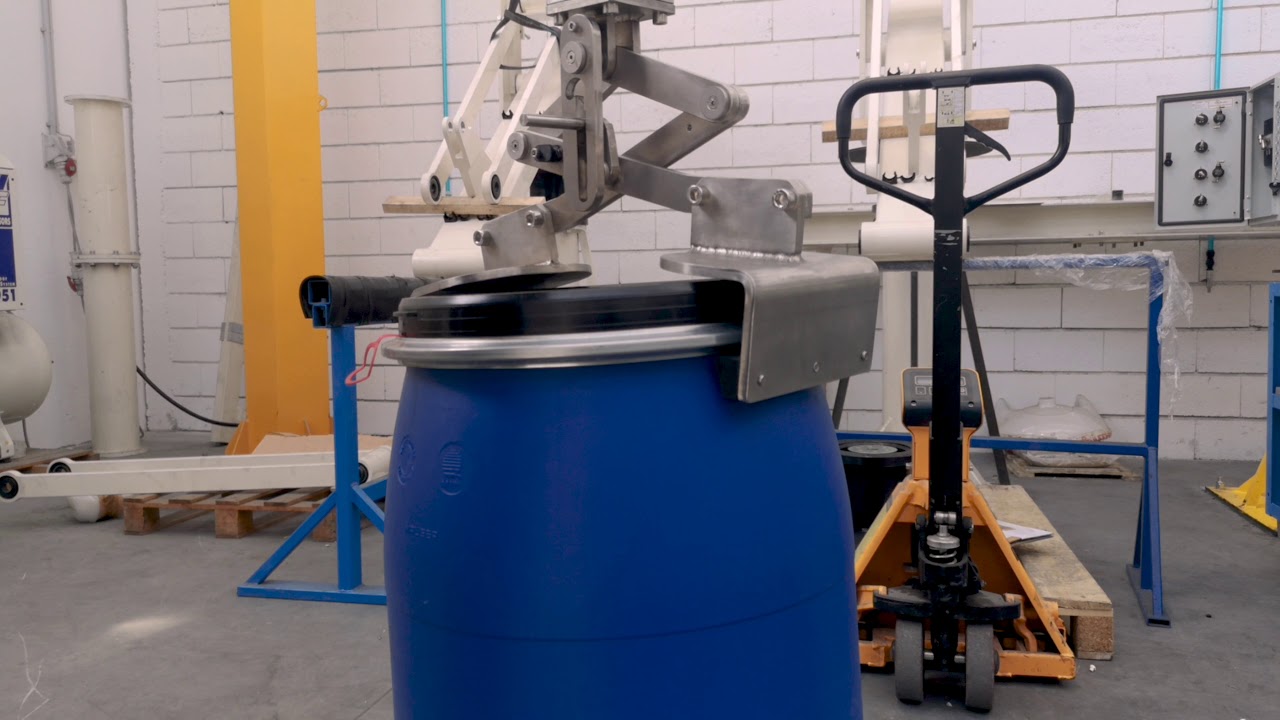 PNEUMATIC ROPE BALANCER BFG150 DRUMS WITH QUICK CHANGE OF TOOL - YouTube