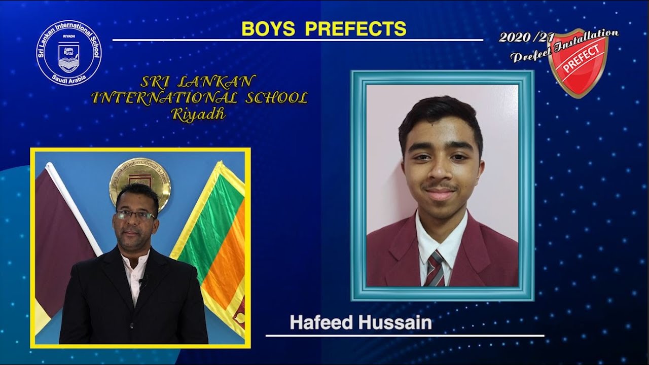 SLISR Virtual Prefect Induction Ceremony 2020/21 - YouTube