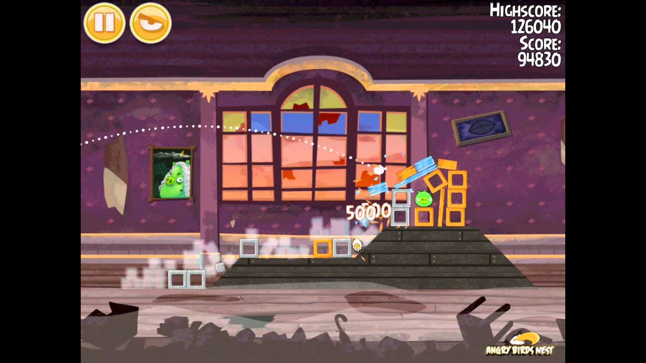 Angry Birds Seasons Haunted Hogs 2-13 Walkthrough 3 Star - YouTube