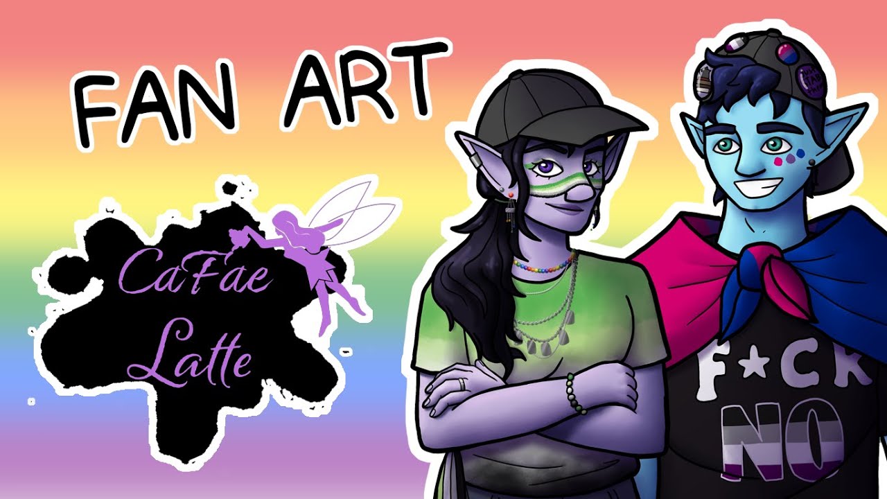 Cafae Latte Fan Art - YouTube